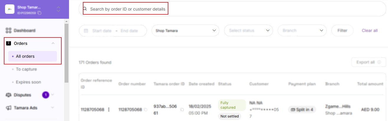 How to refund an order? – Tamara Help Center