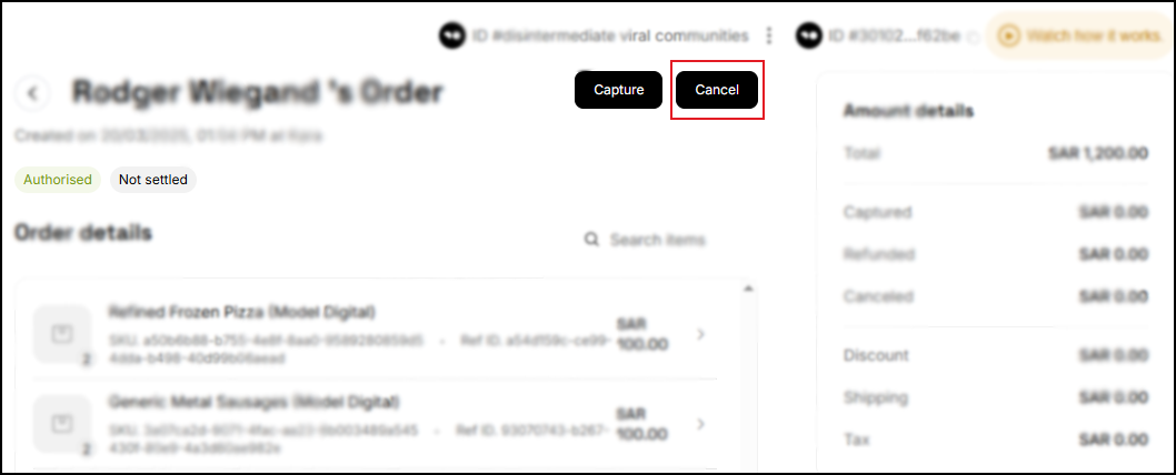 How to cancel an order? – Tamara Help Center